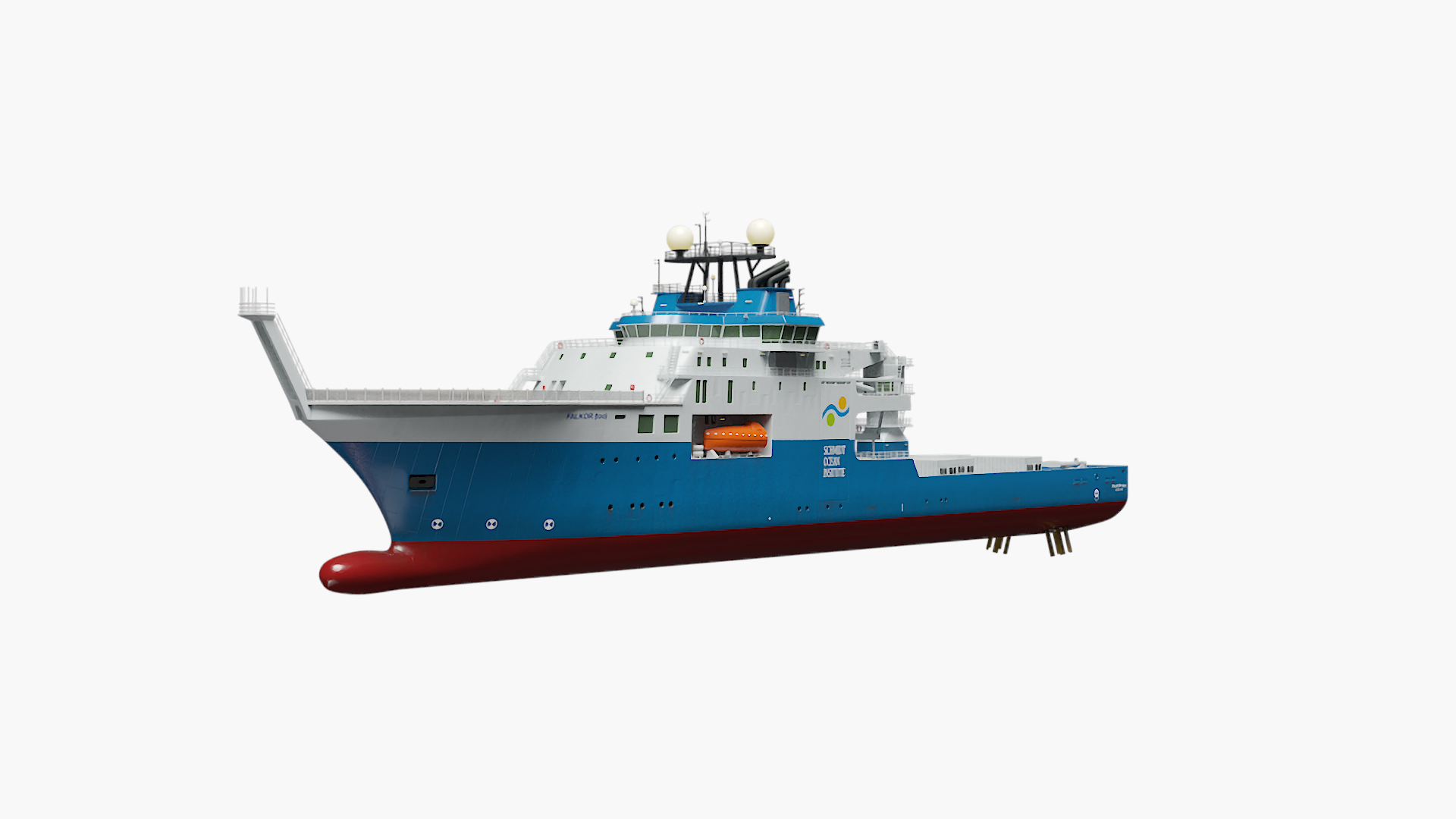 3D Falkor Too Construction Vessel - TurboSquid 2347612