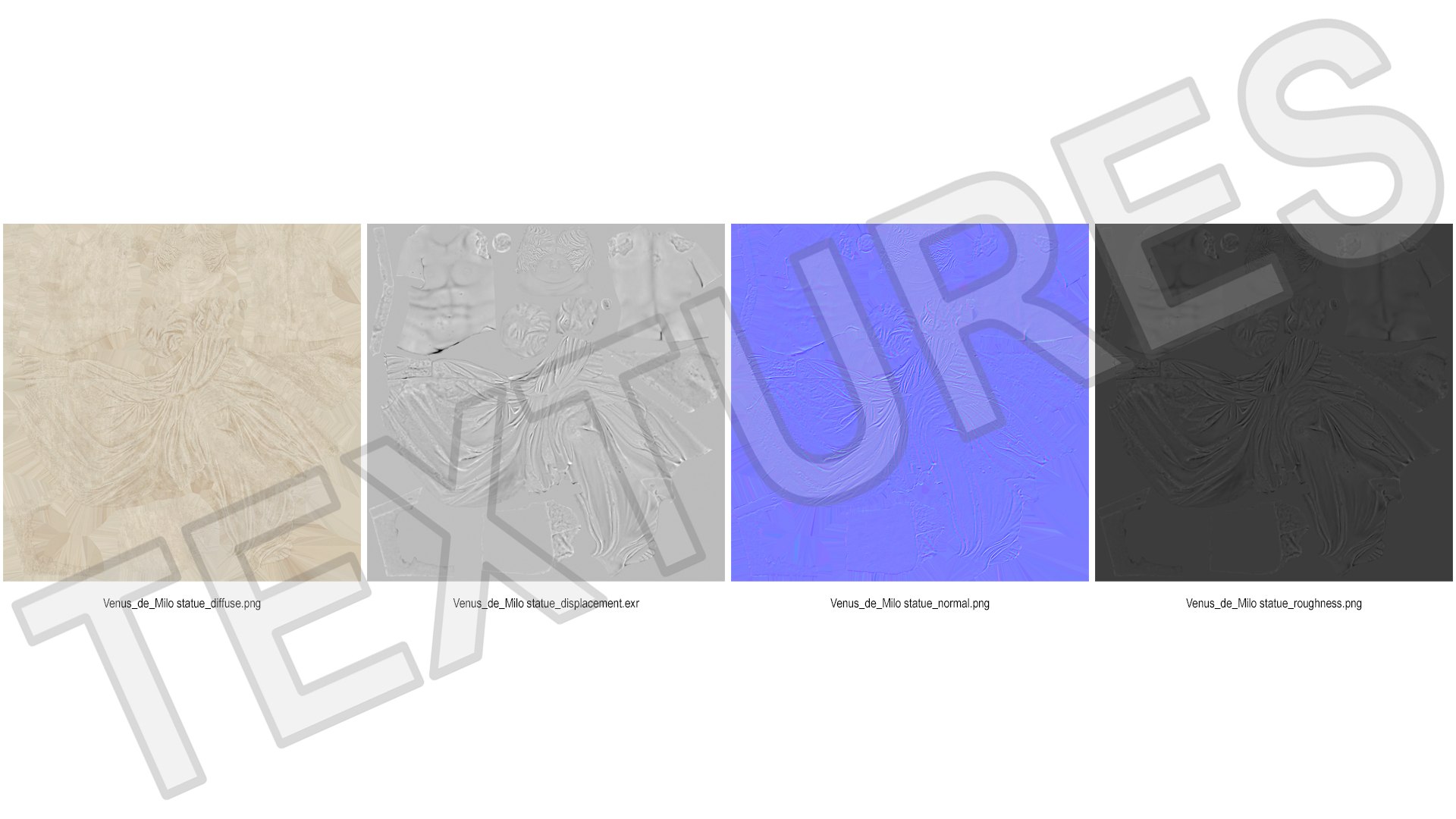 Statue Of Venus De Milo Stone 3D Model - TurboSquid 2280221