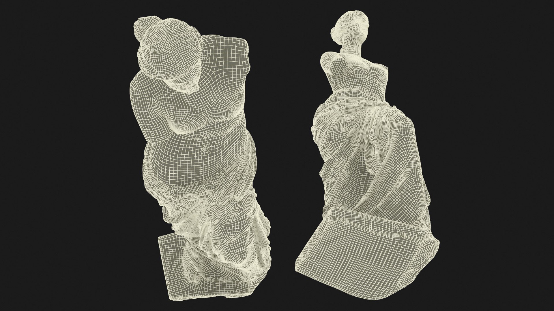 Statue Of Venus De Milo Stone 3D Model - TurboSquid 2280221