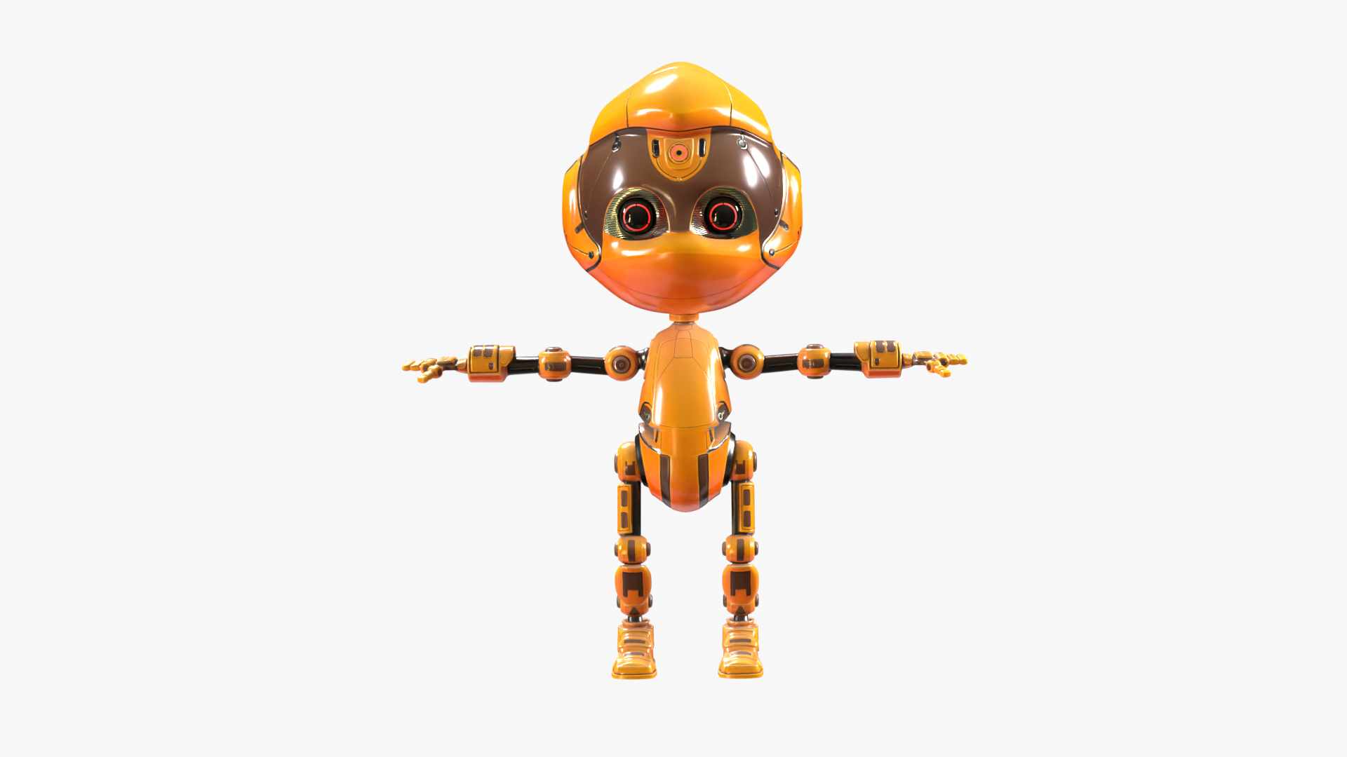 3D YellowRobot Model - TurboSquid 2272986