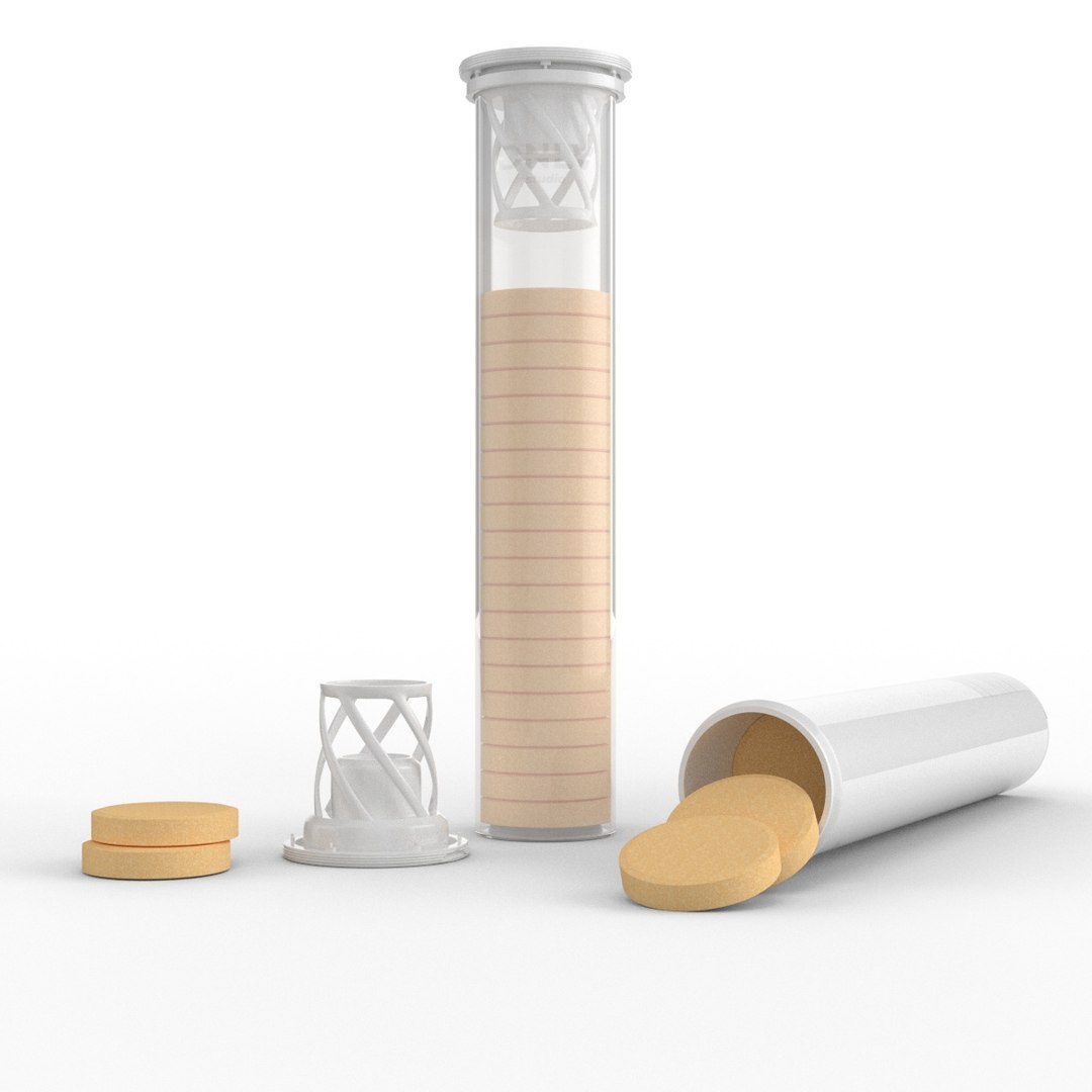 3D Tablet Tube Model - TurboSquid 1462290