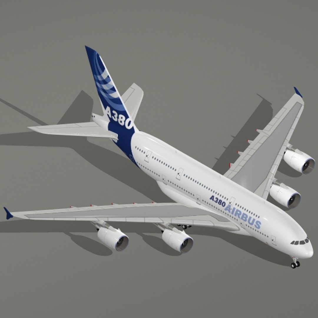 3d Model Airbus A380-800 House Colors