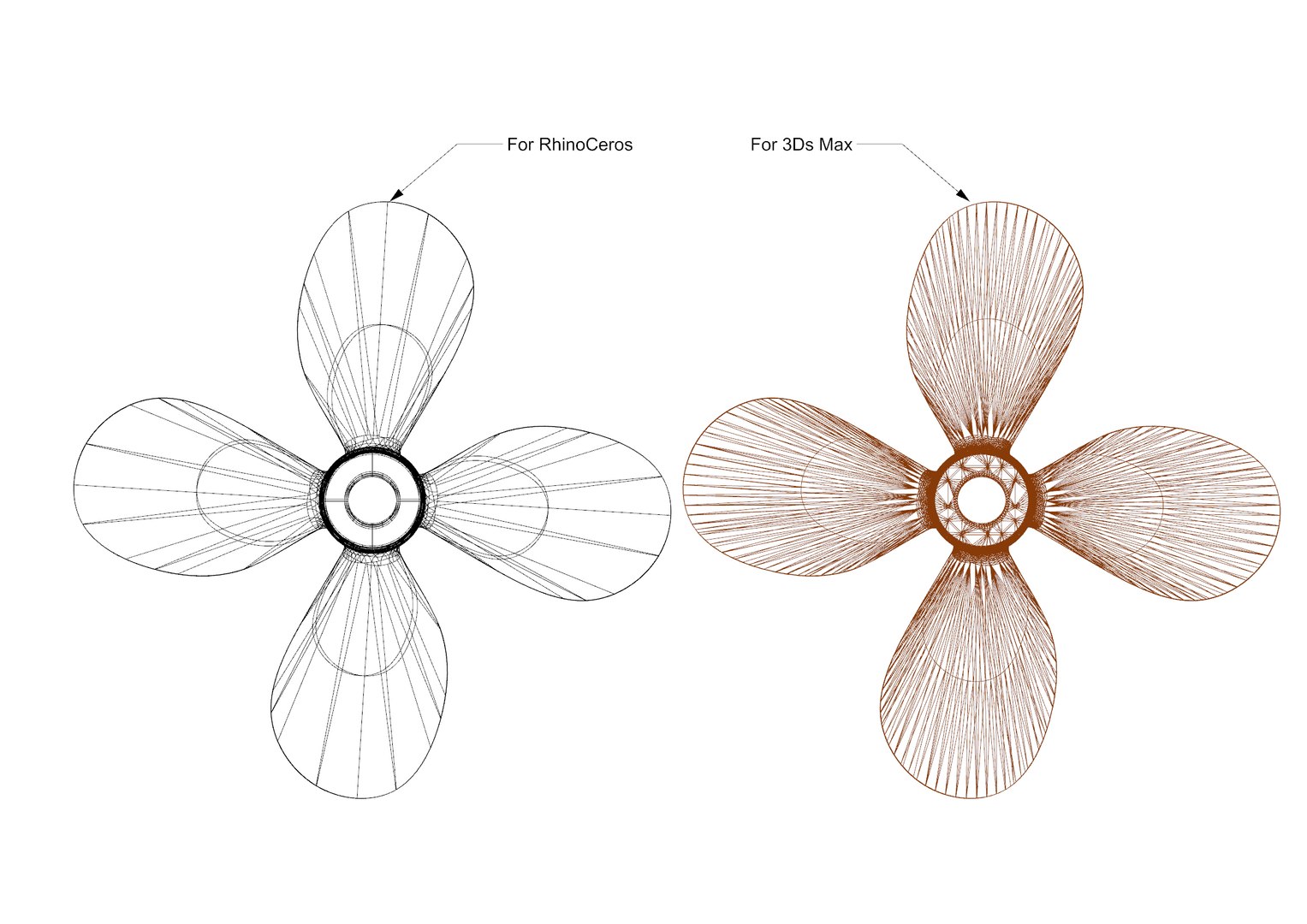 3d Propeller Prop Model