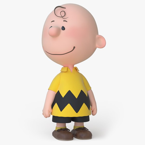 modelo 3d Charlie Brown sonriendo en pose - TurboSquid 2320511