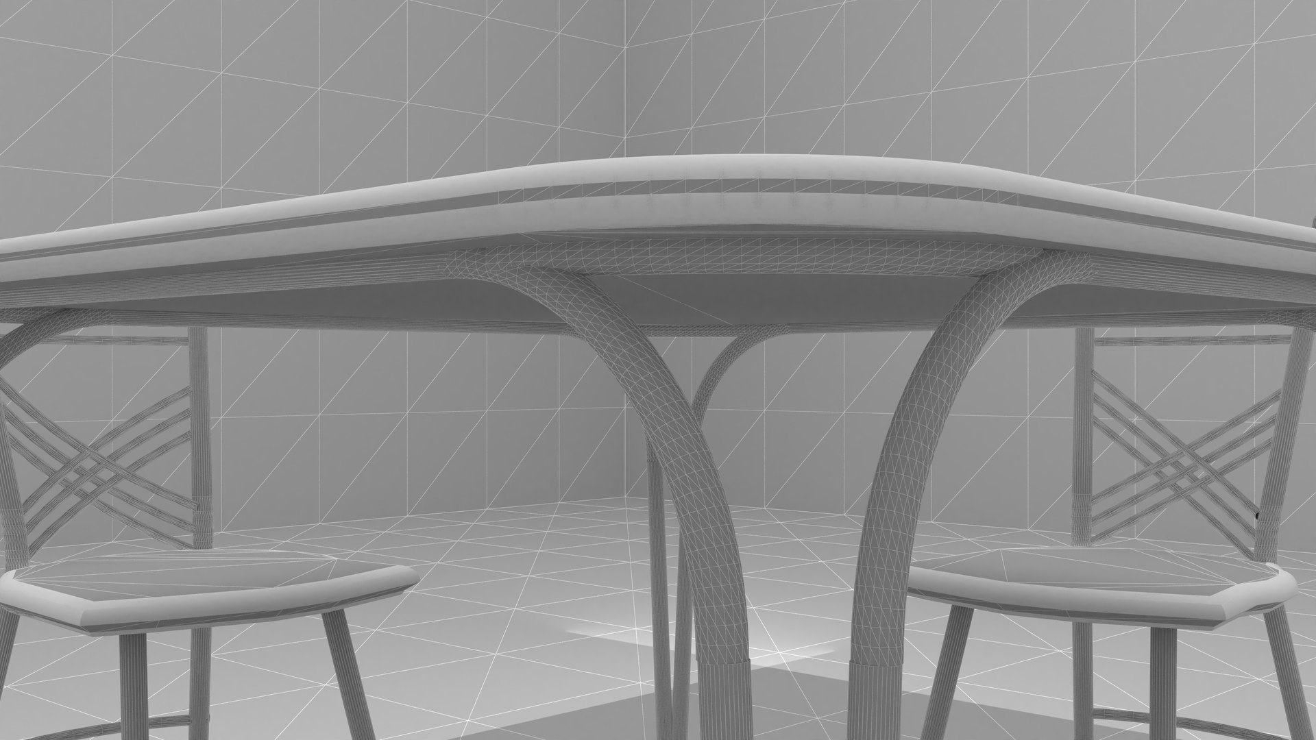 Cafe Table And Chairs 3D Model - TurboSquid 2082236