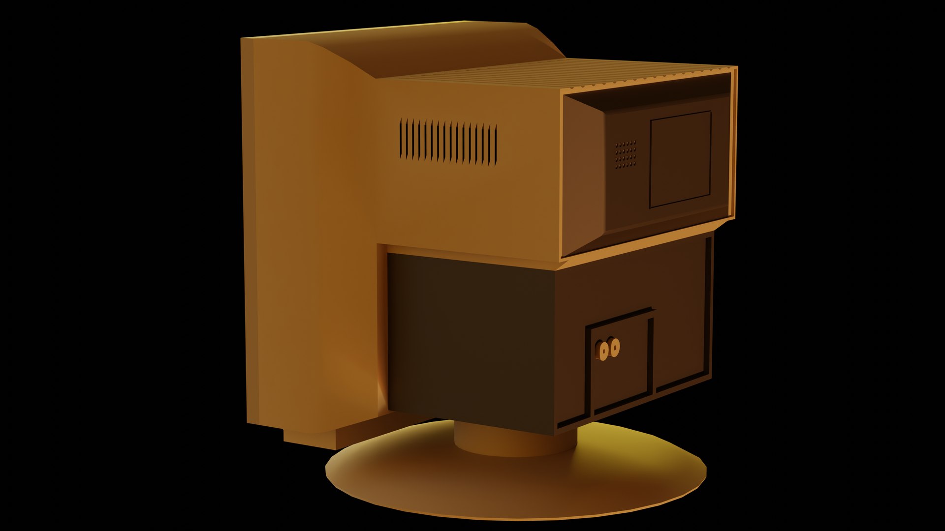Old Pc Monitor 3D Model - TurboSquid 2388520