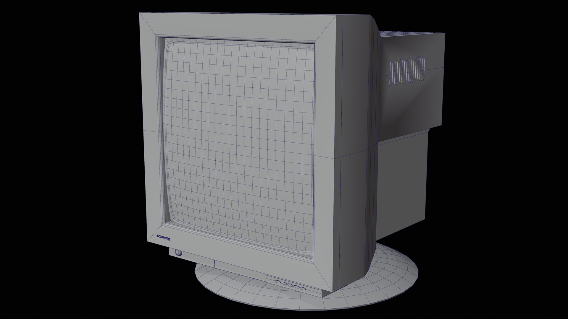 Old Pc Monitor 3D Model - TurboSquid 2388520
