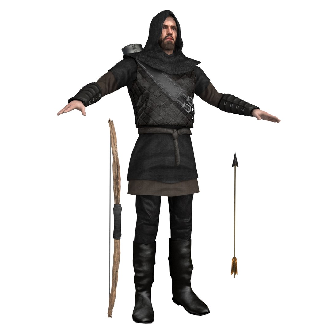 Archer man bow 3D - TurboSquid 1261914