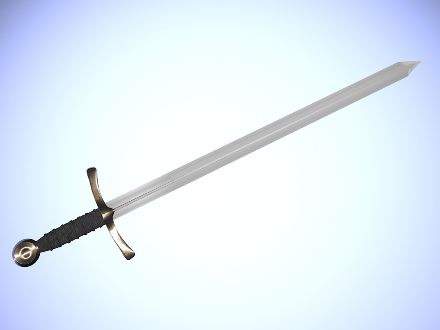 3d Model Templar Sword