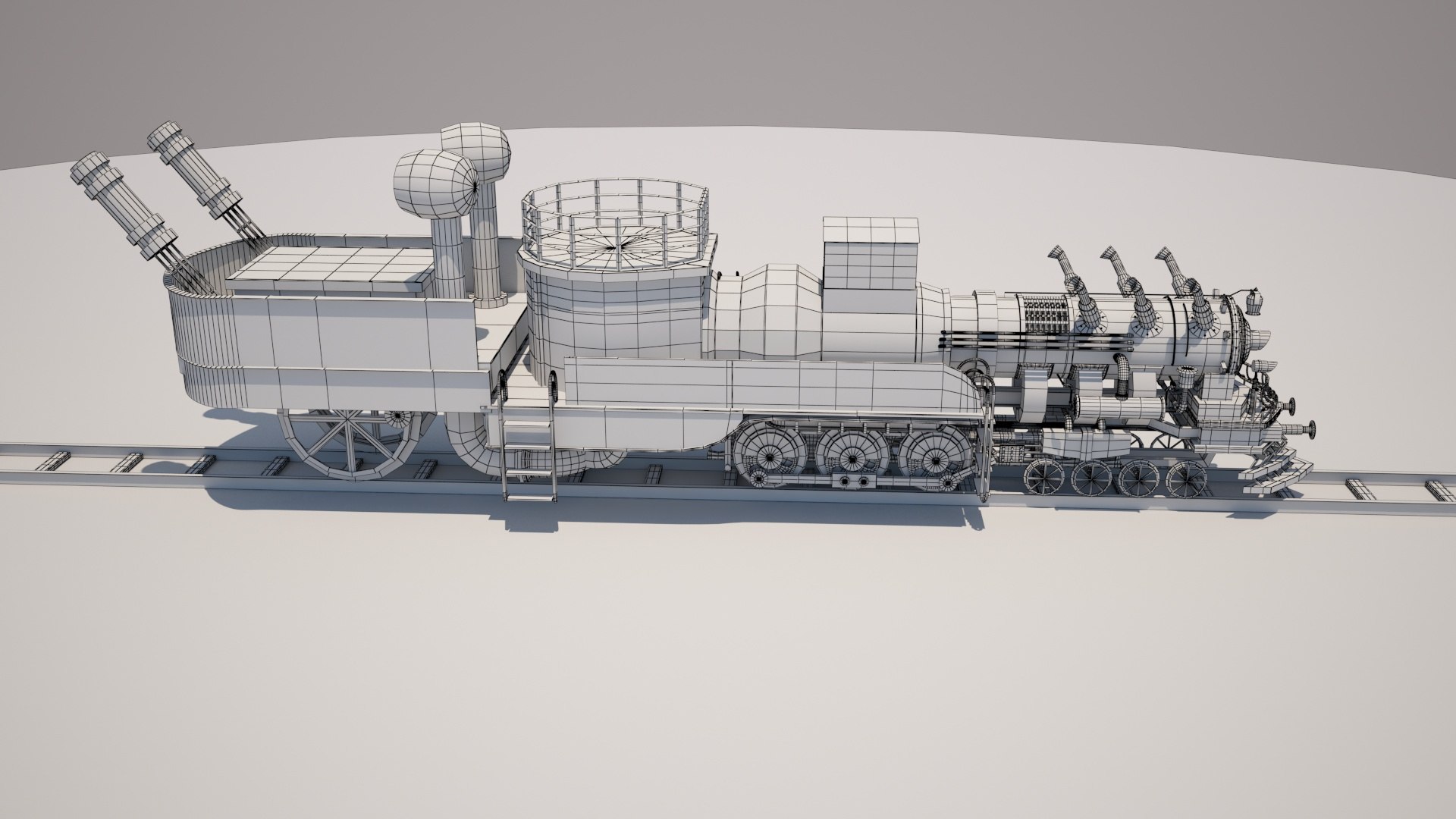Train Model - TurboSquid 1711355