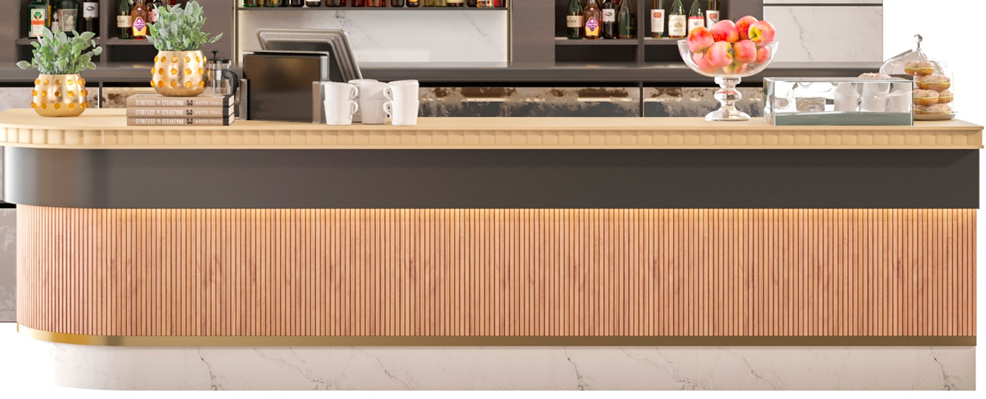 Restaurant Design With Bar Counter 2 3D Model - TurboSquid 1974035