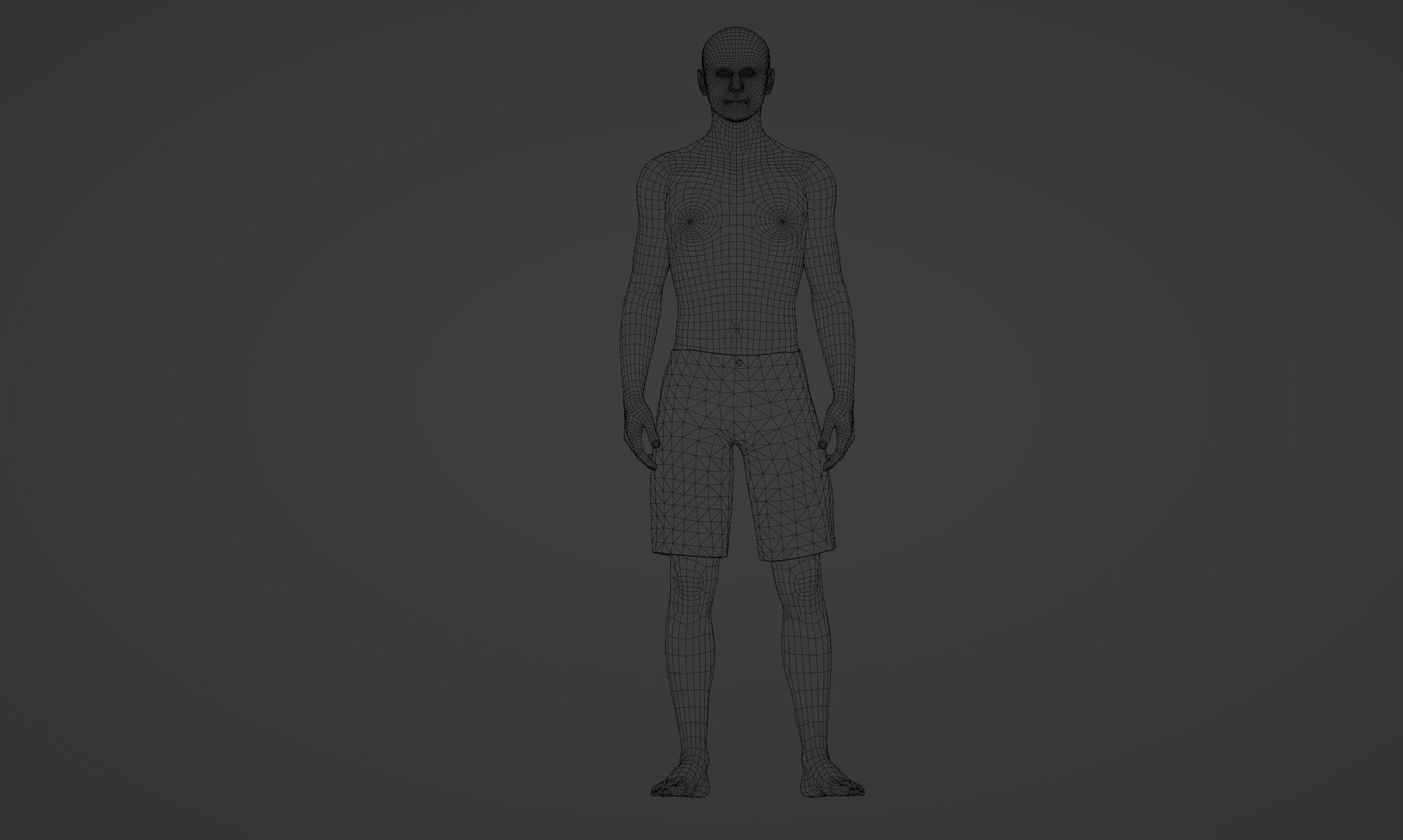 3D Model Of A Realistic Athletic Bald Male Joe 3D Model - TurboSquid ...