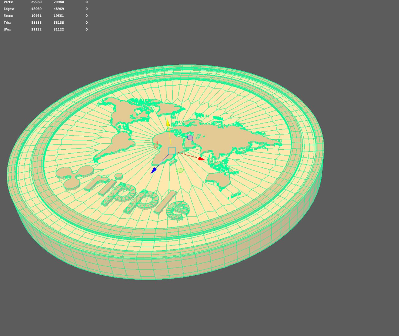 Ripple Coin Model - TurboSquid 1243580