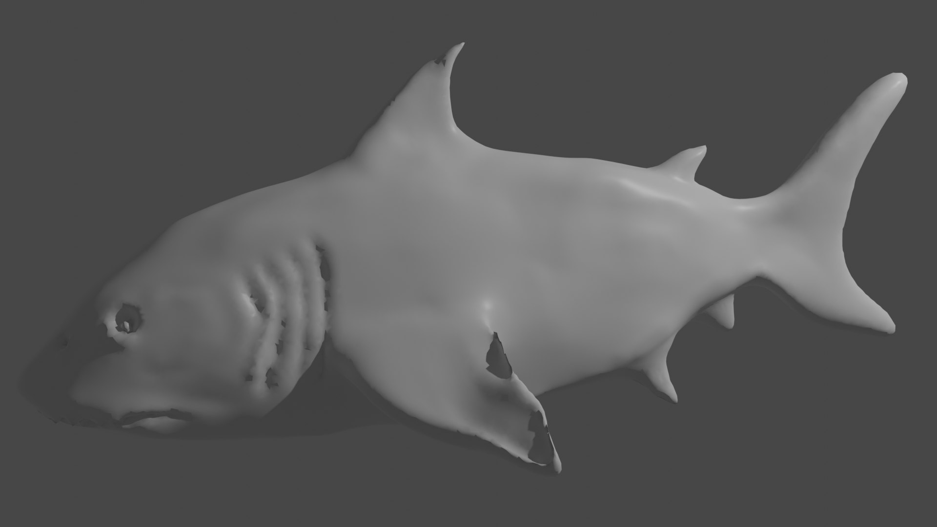 3D Shark Blender Sculpting Model - TurboSquid 1691239