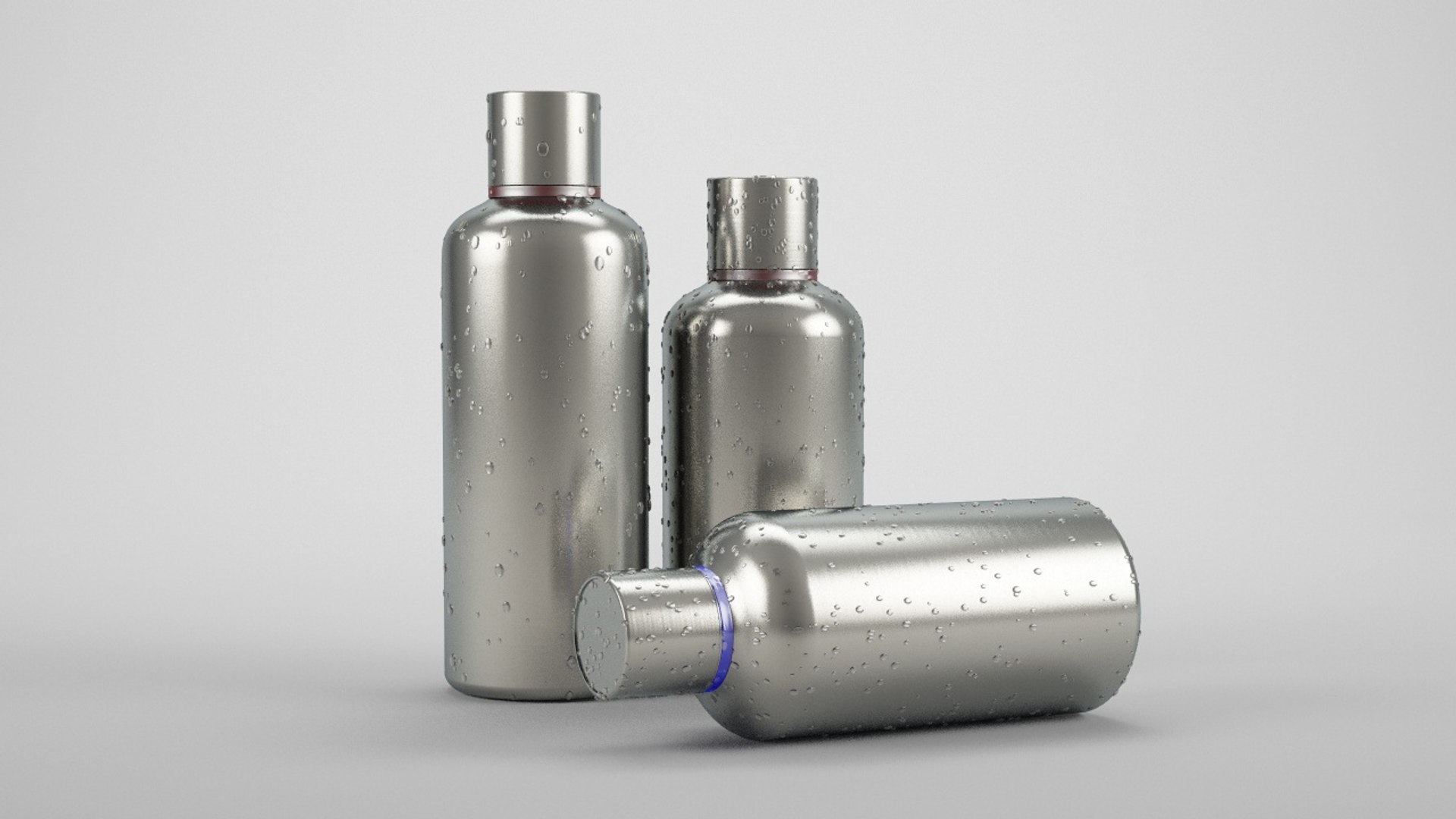 3d Metal Bottle