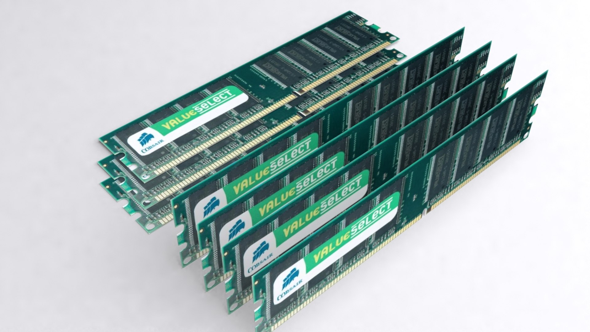 computer ram 3d model