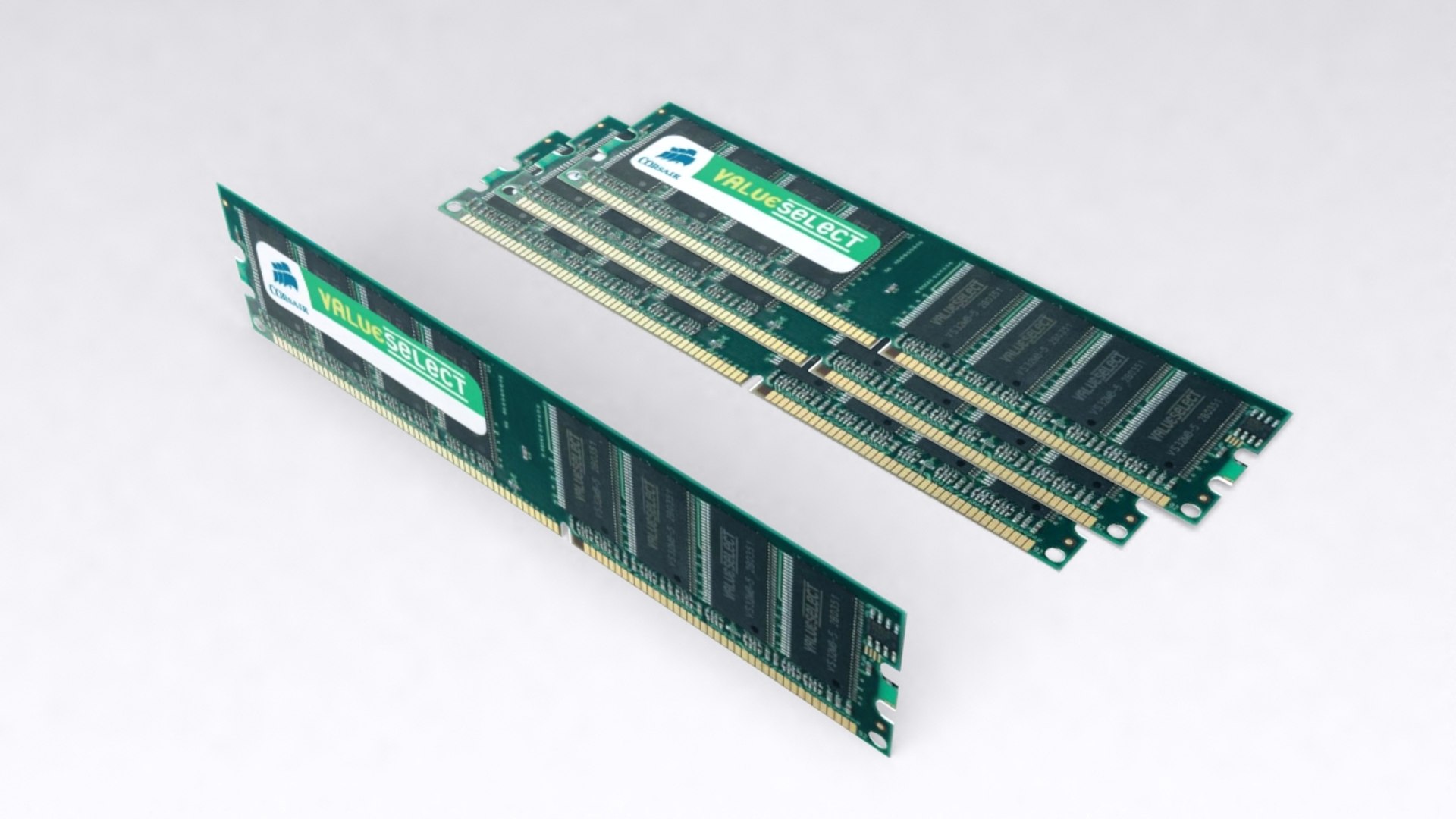 computer ram 3d model
