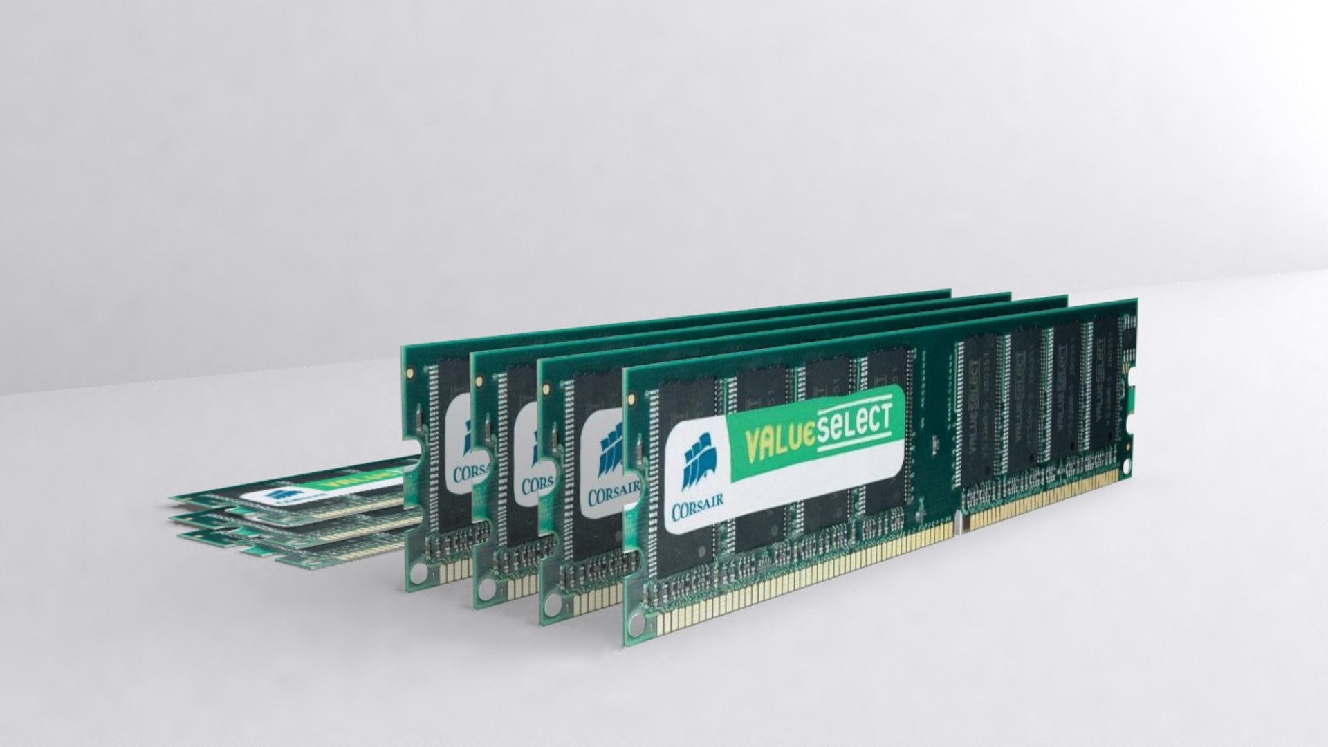 computer ram 3d model
