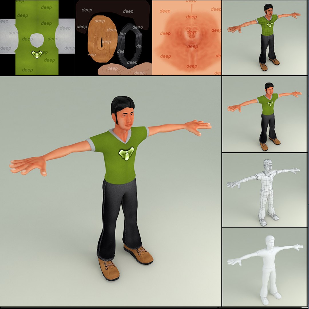 3D Deep Character Model - TurboSquid 1325390