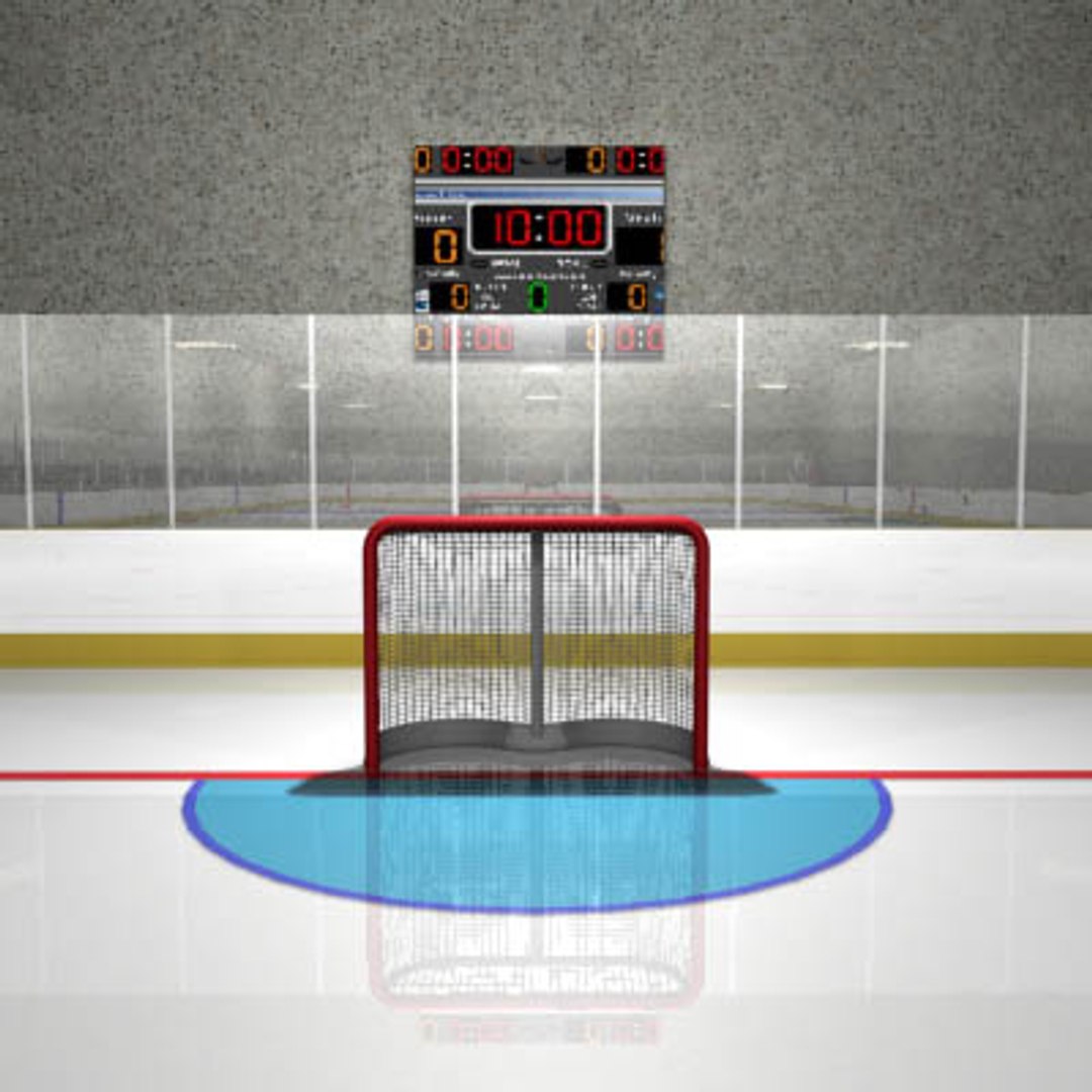 3d Model Hockey Rink Arena