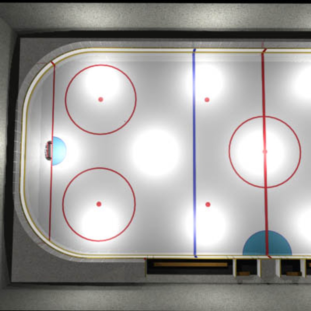 3d Model Hockey Rink Arena