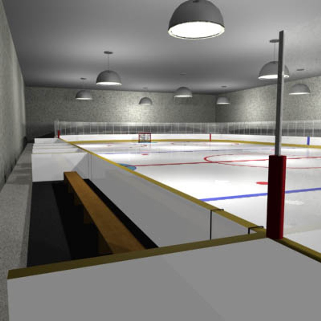 3d Model Hockey Rink Arena