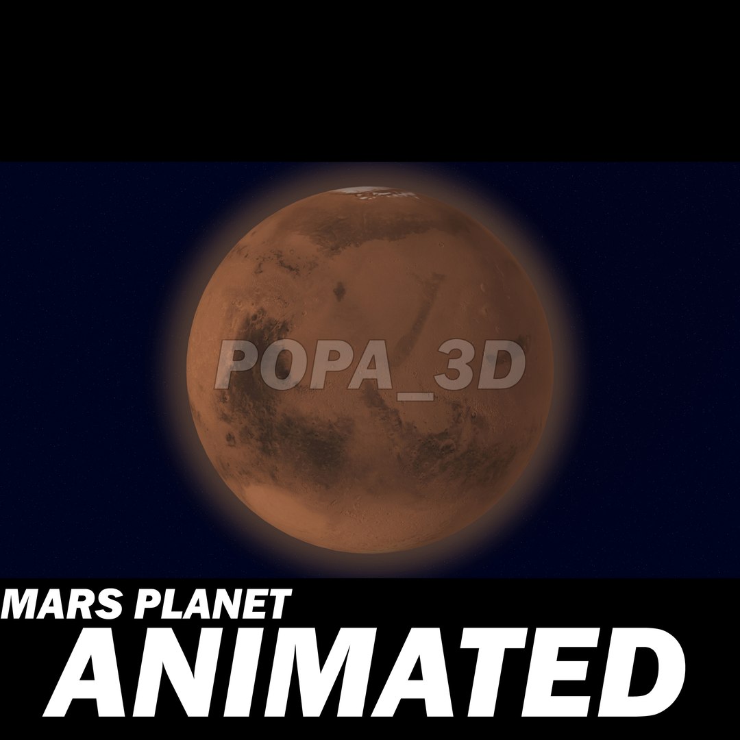 mars planet 3d model