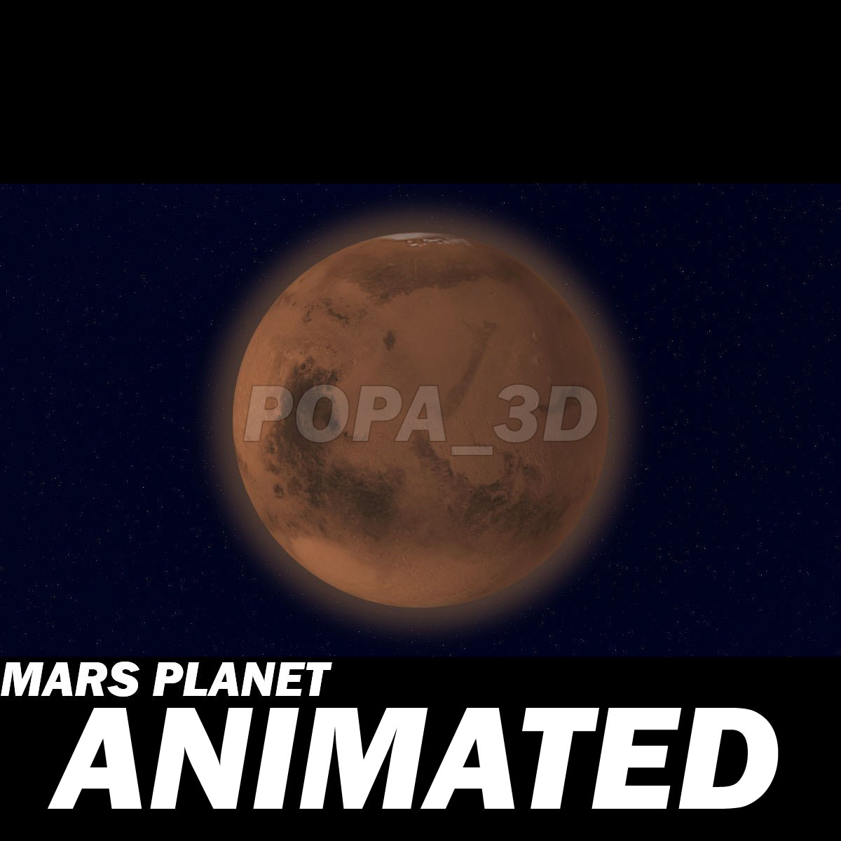 mars planet 3d model
