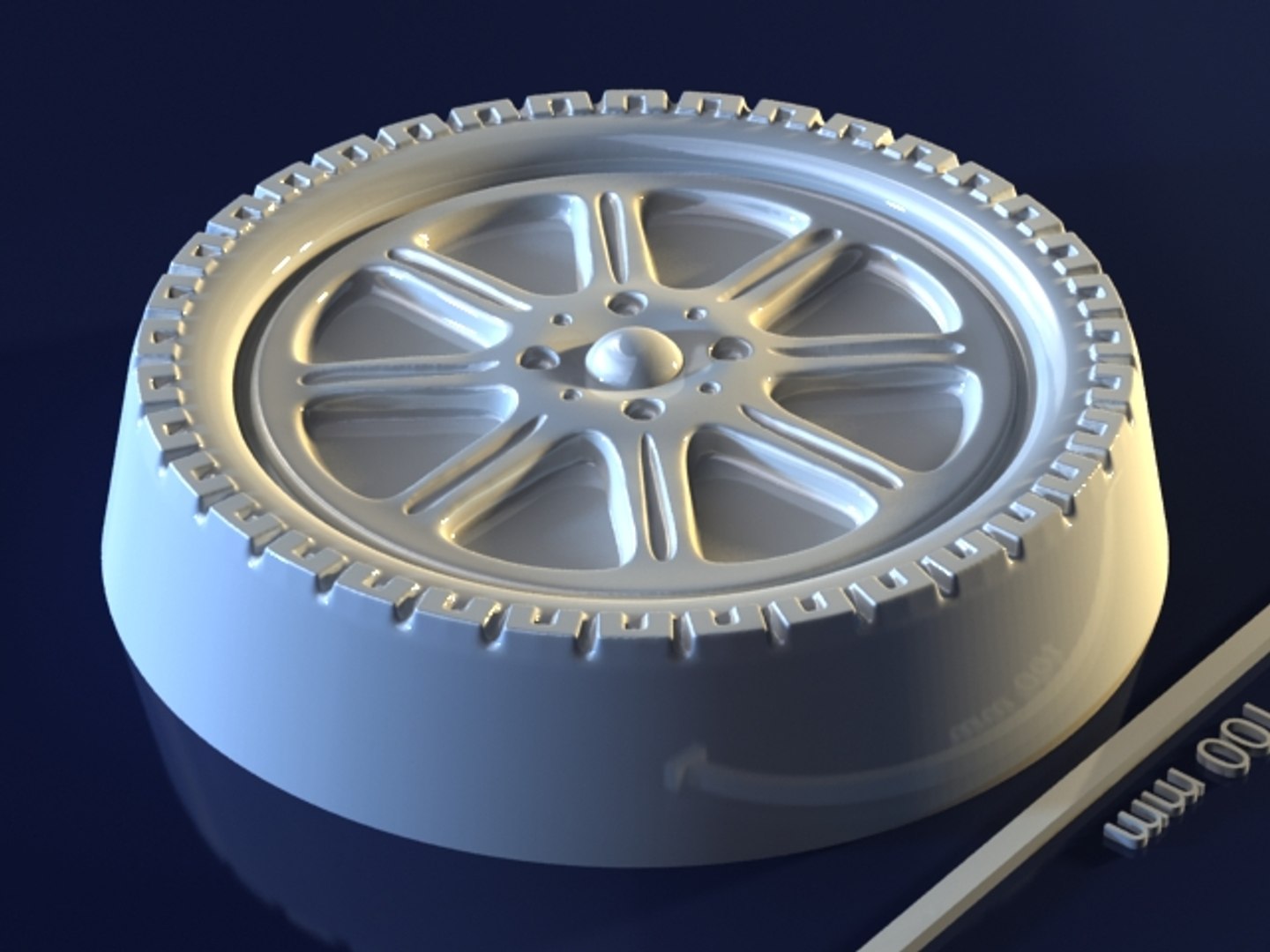 3d Wheel Mould Hand Model