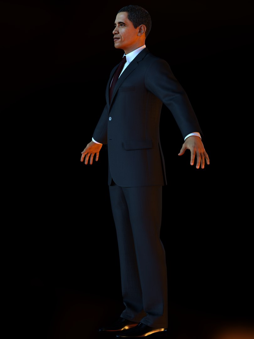 Barack Obama 3d Max
