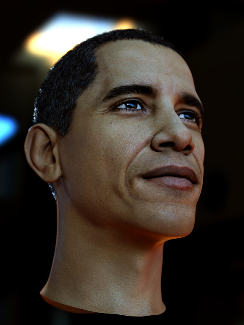 barack obama 3d max