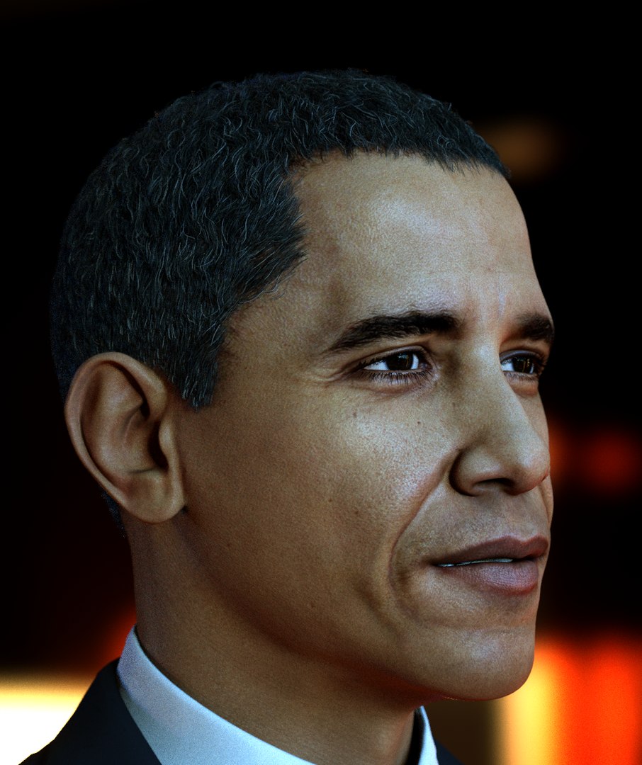 barack obama 3d max