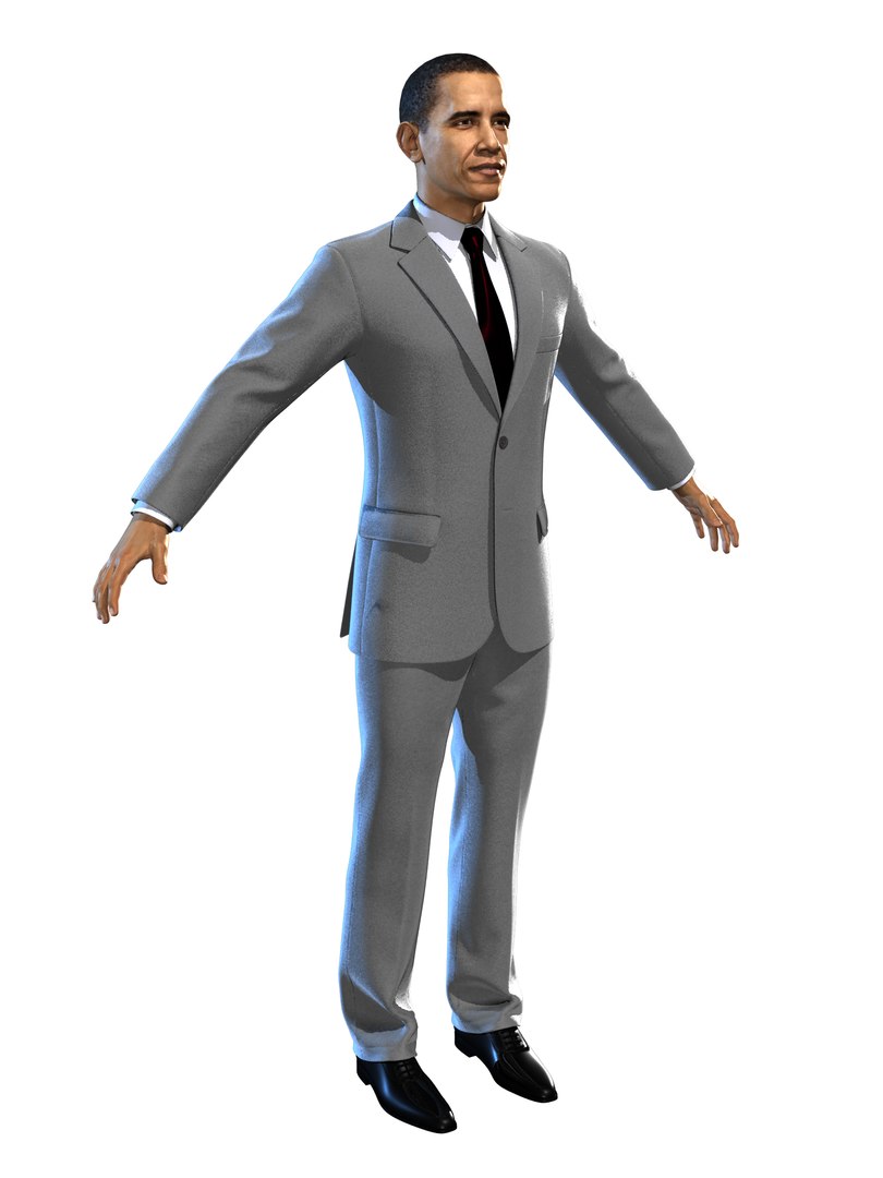 barack obama 3d max