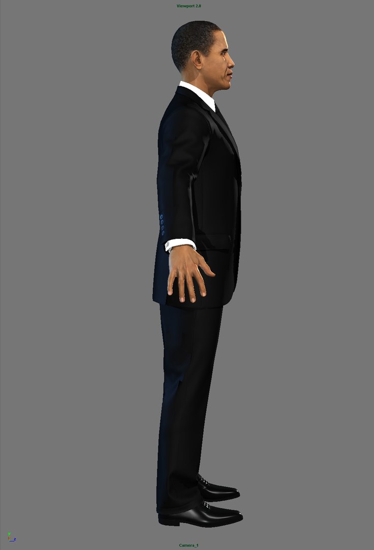 barack obama 3d max