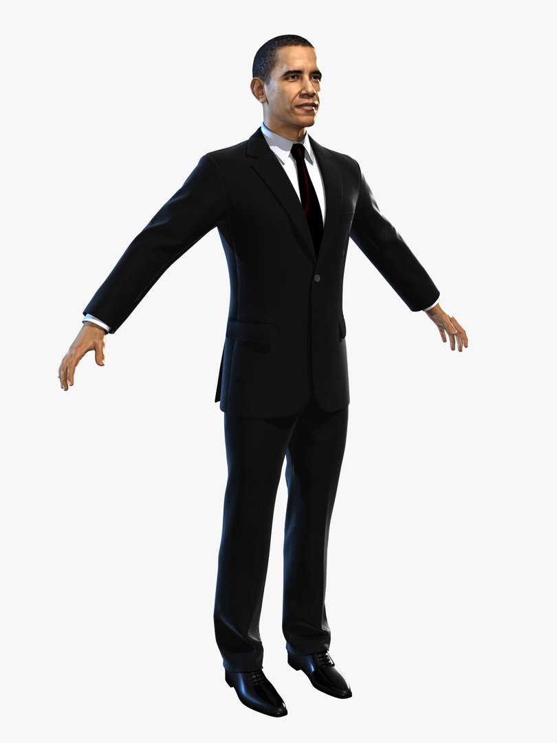 Barack Obama 3d Max