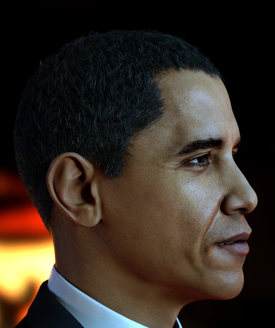 barack obama 3d max