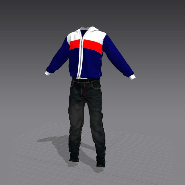 shirt classical clothes 3d model