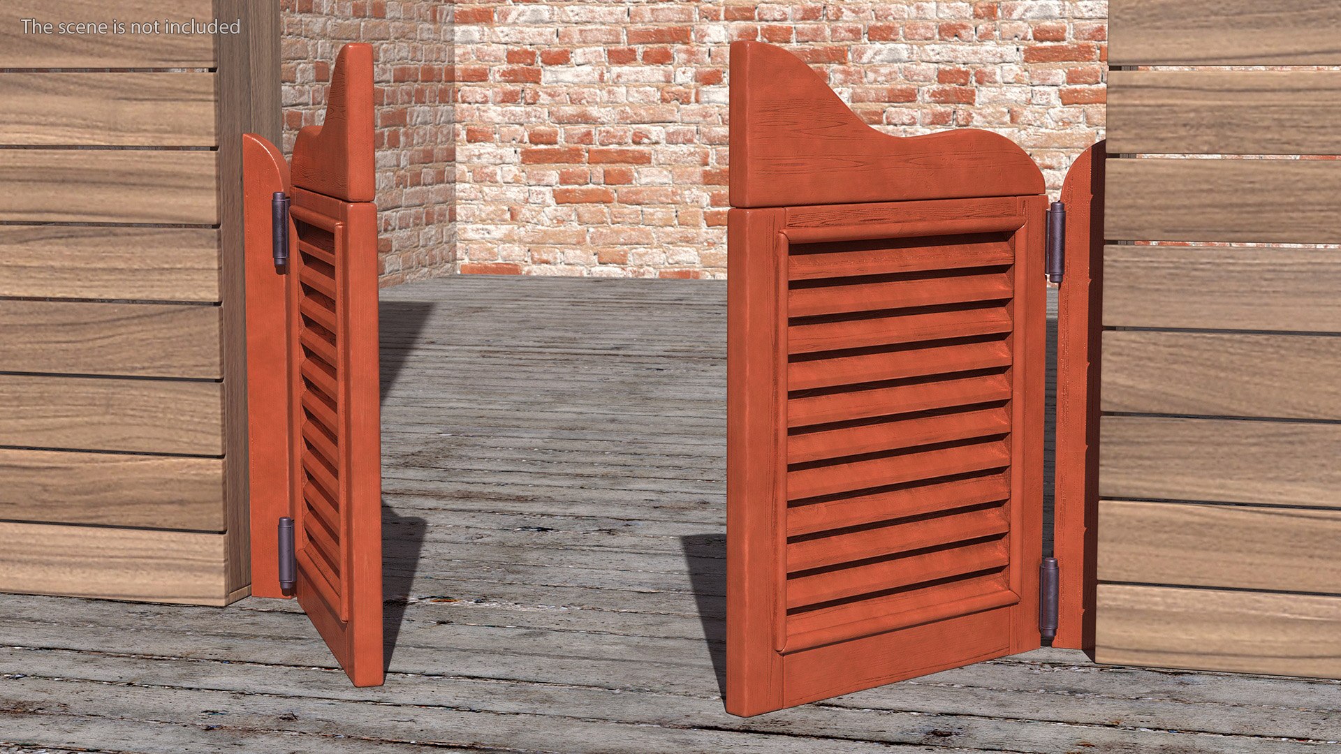 3D Western Saloon Doors Rigged - TurboSquid 2087614