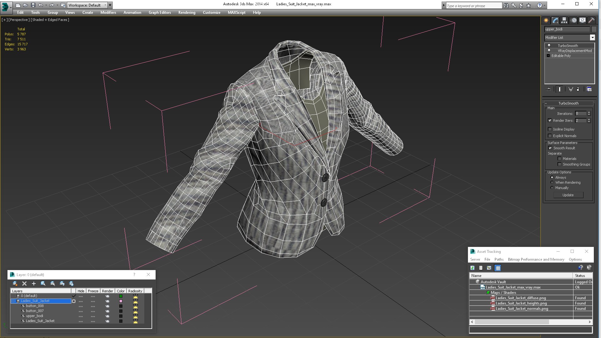 Ladies Suit Jacket 3D - TurboSquid 2145980