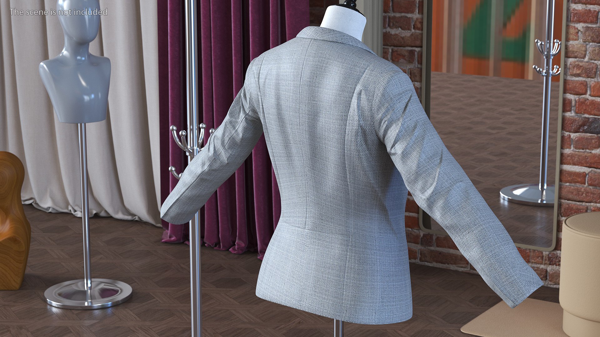 Ladies Suit Jacket 3D - TurboSquid 2145980