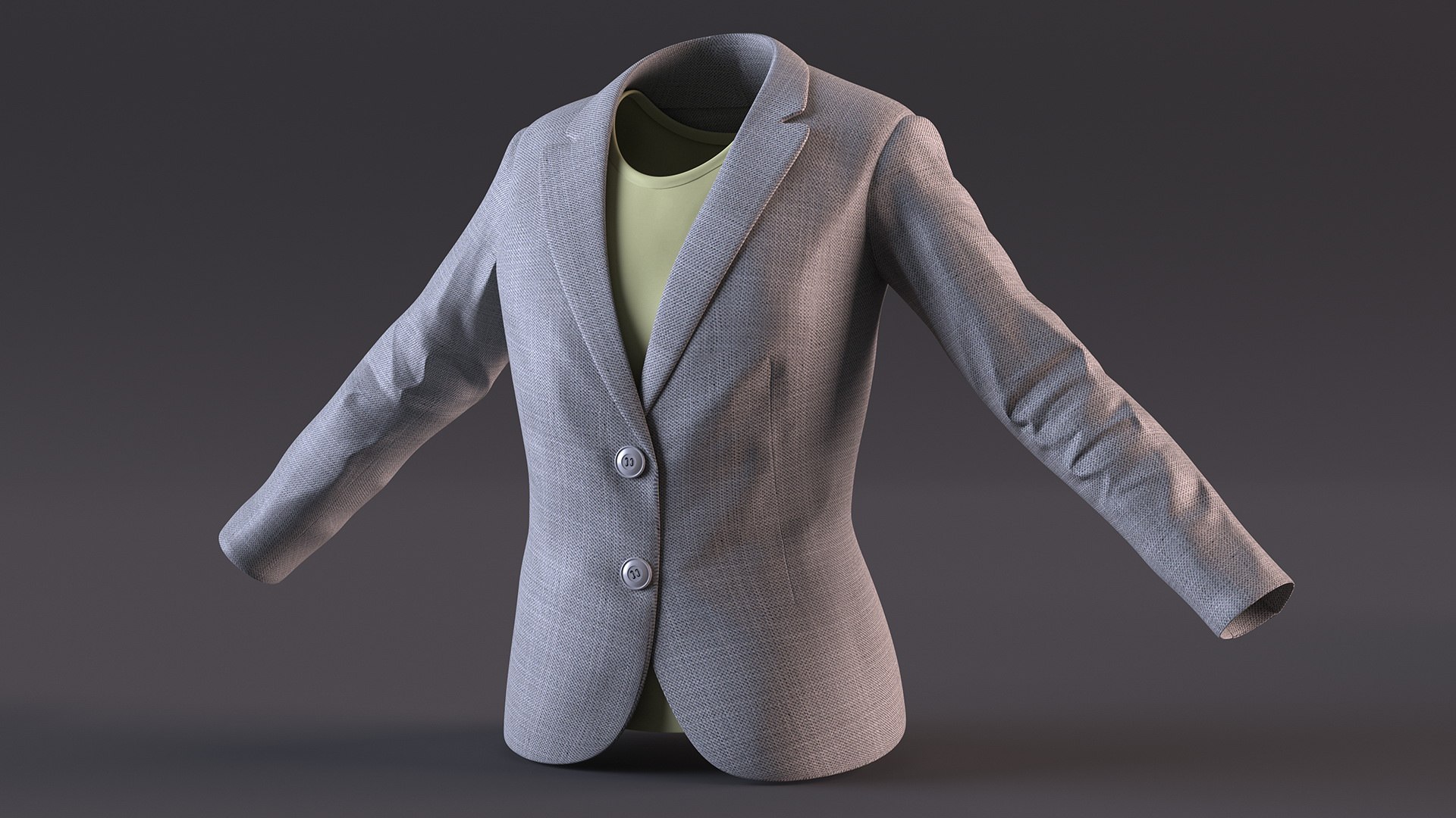 Ladies Suit Jacket 3D - TurboSquid 2145980