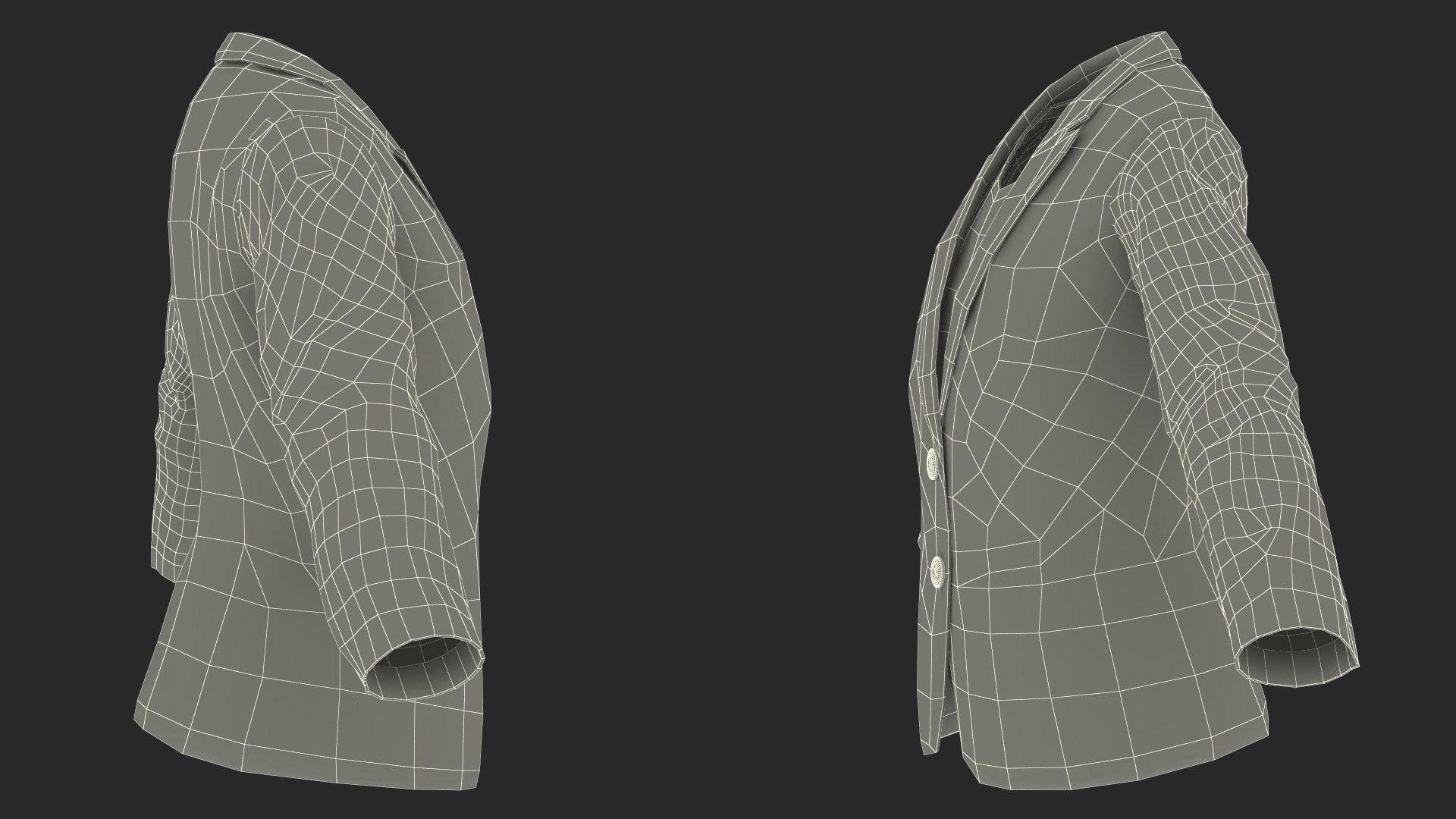 Ladies Suit Jacket 3D - TurboSquid 2145980