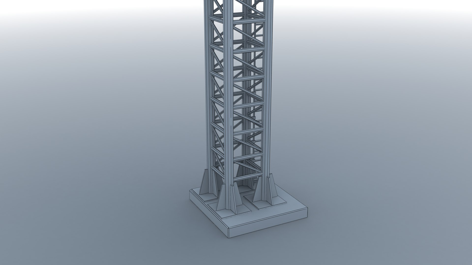 Train Signal Gantry Model - TurboSquid 1462242