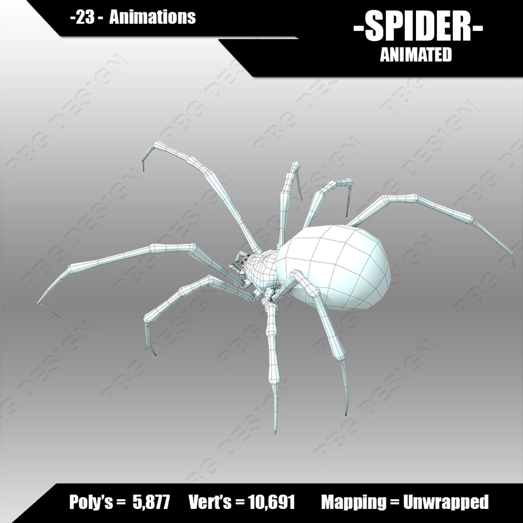 3D spider - TurboSquid 1073749