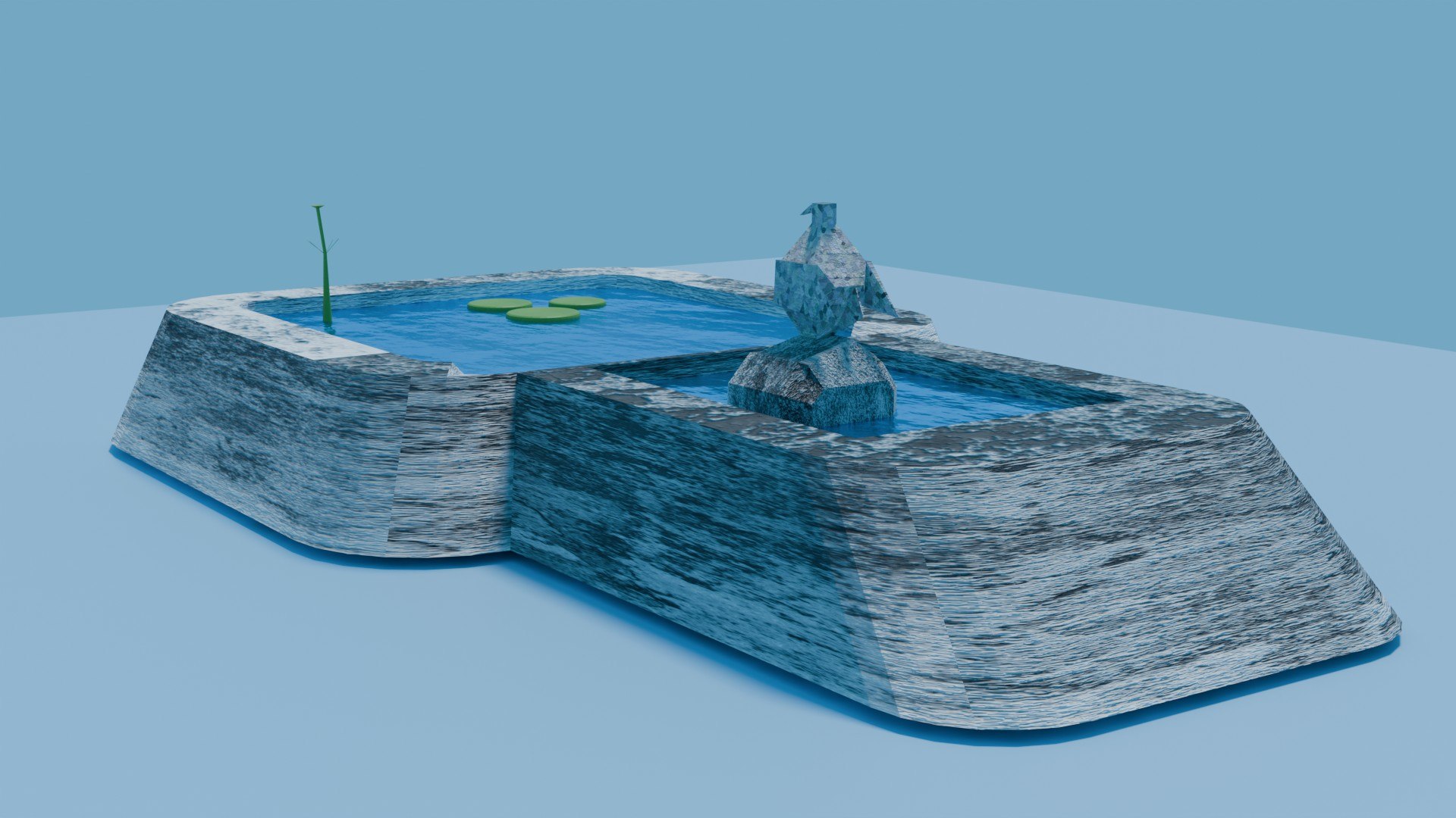 Pond Or Abandoned Rock Pool 3D Model - TurboSquid 2353291