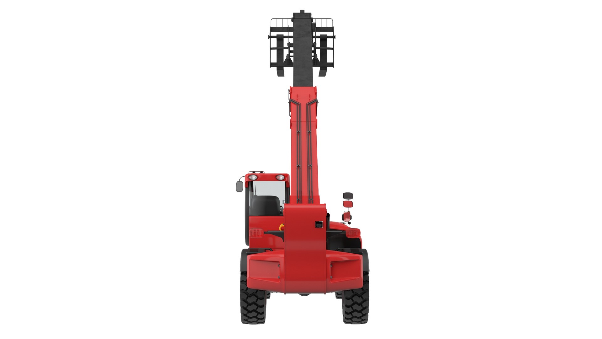 3D Telescopic Handler Forklift Fully Raised Model - TurboSquid 1965524