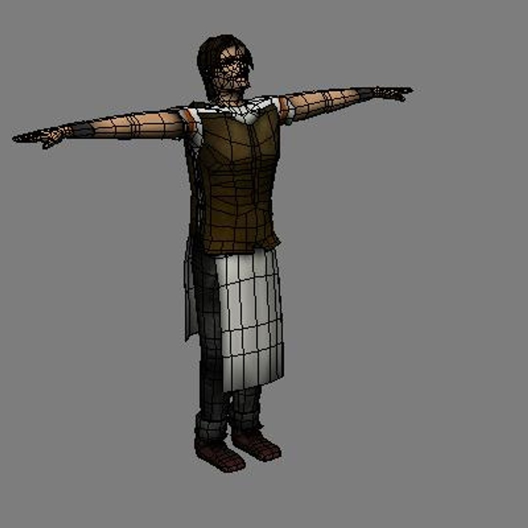 knight character 3d model