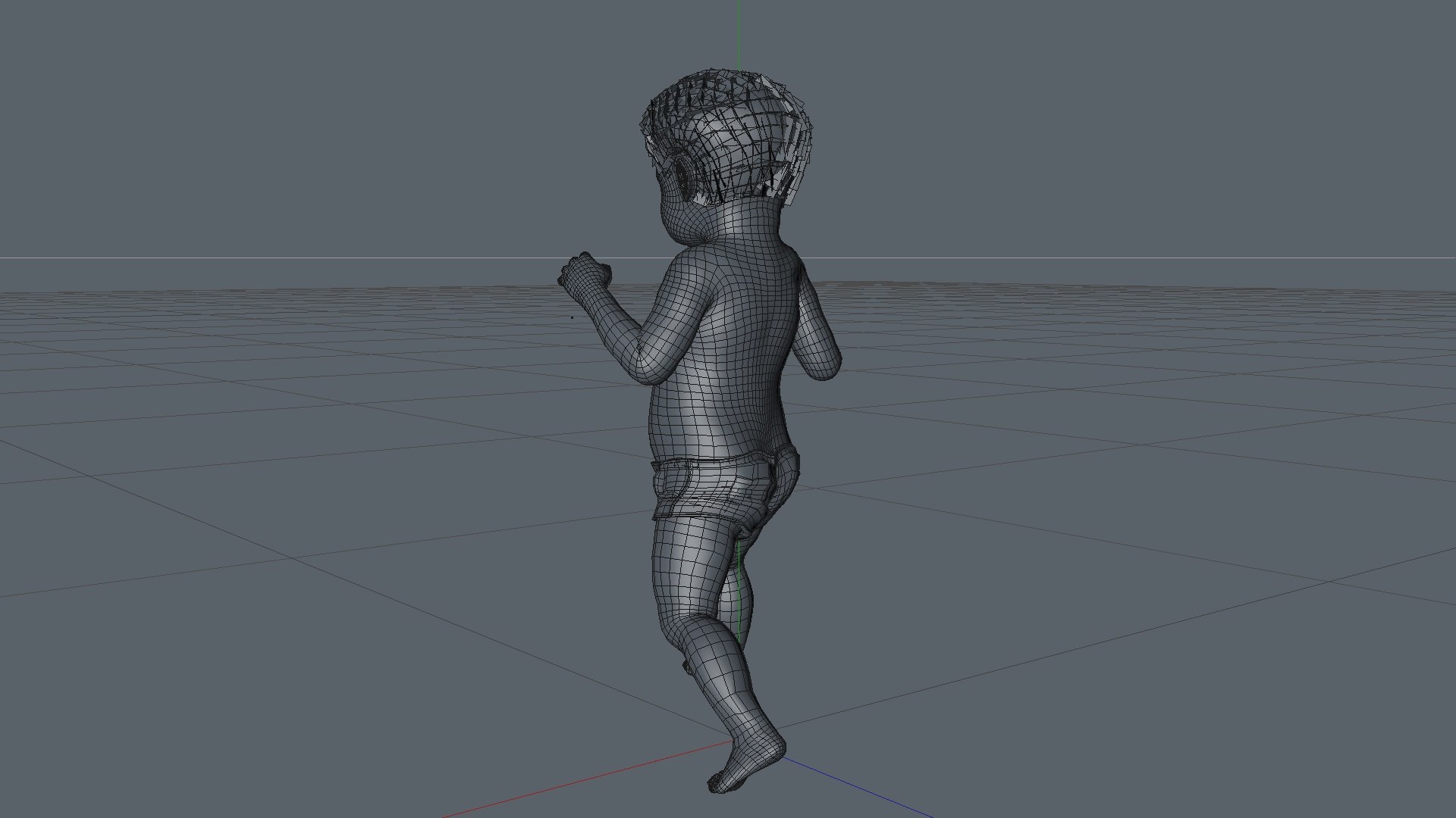 3D STATIC WALKING AFRO BABY TYPE 2 3D MODEL - TurboSquid 1884747