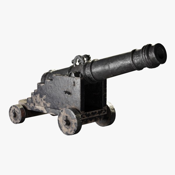 Realistische Kanone aus dem 17. Jahrhundert - manipuliert und animiert ...
