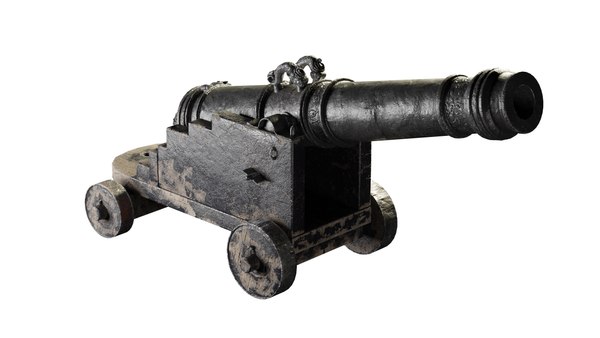 3D Realistic 17th Century Cannon - rigged and animated - TurboSquid 2050714